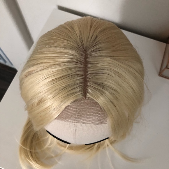 Hair | Blonde Synthetic Lace Front Middle Part 18 Wig | Poshmark